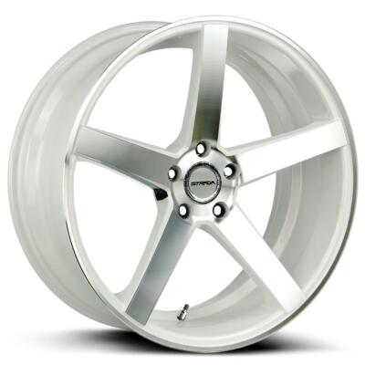 28 inch 28x10 Strada PERFETTO BRUSHED SILVER wheels rims 6x5.5 6x139.7 ...