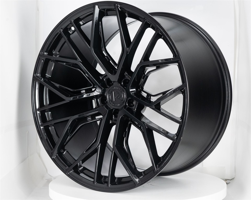 4 RF1 20 inch Gloss Black Rims 20x10.5/12 fits Bentley Continental ...