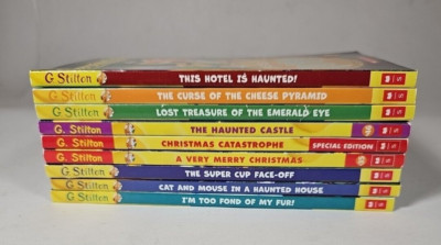 Lot of 9 Geronimo Stilton Books Chapter Books Paperback | eBay