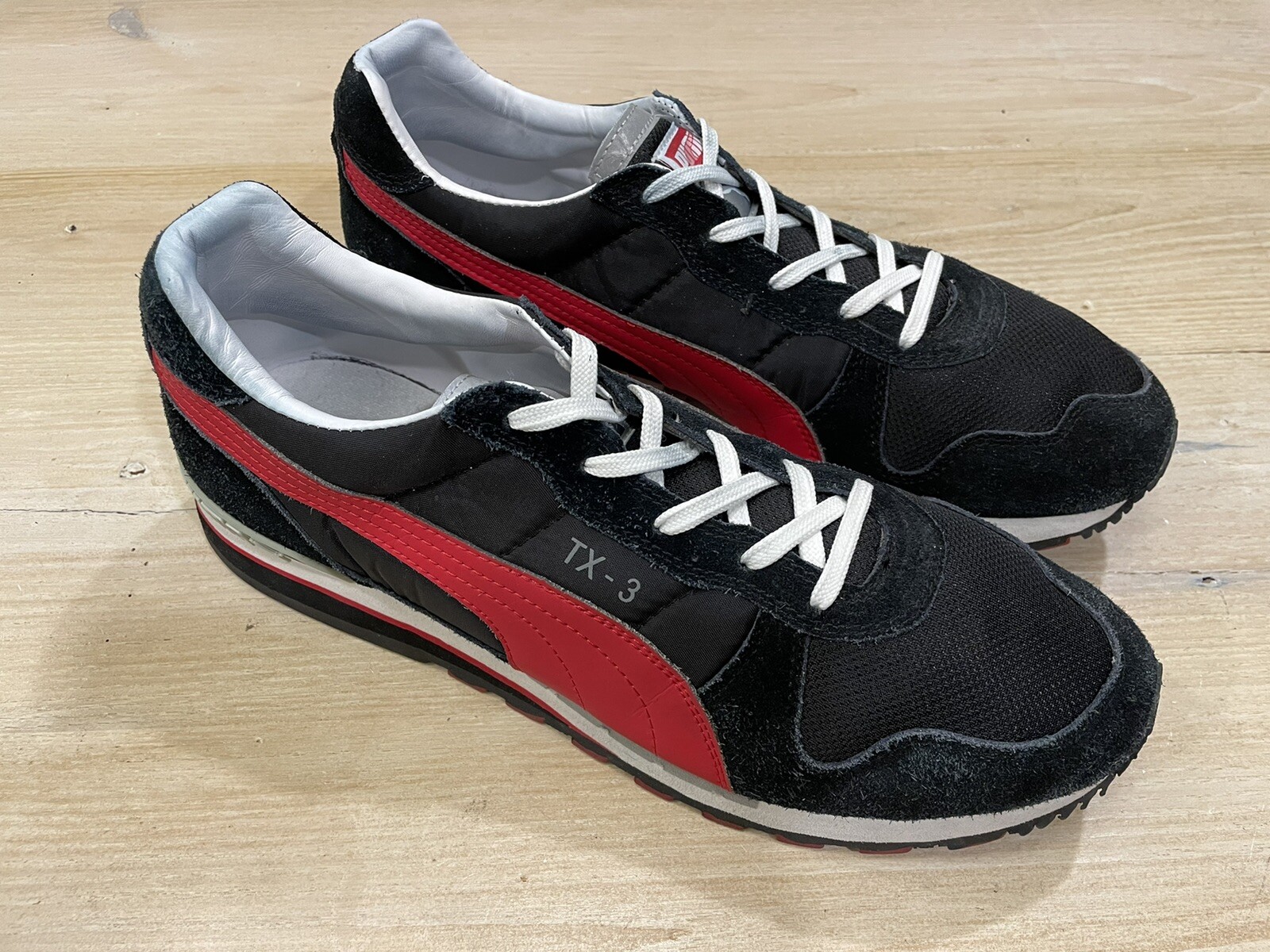 Puma Men's TX-3 Classic Suede Sneaker Black Red White… - Gem