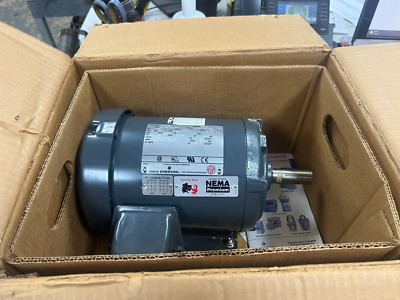 👀NEW EMERSON 1 HP H302 HOSTILE DUTY MOTOR 230/460V 1765 RPM 143T FRAME ...