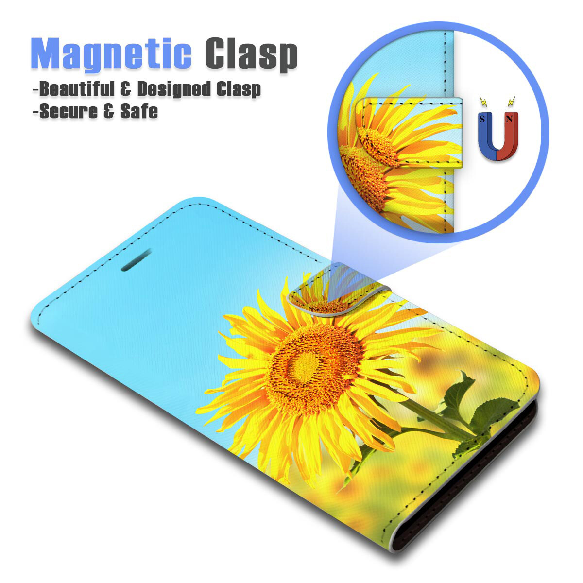 ( For Telstra Essential Pro 3 ) Flip Case Cover AJ24128 Sunflower ...