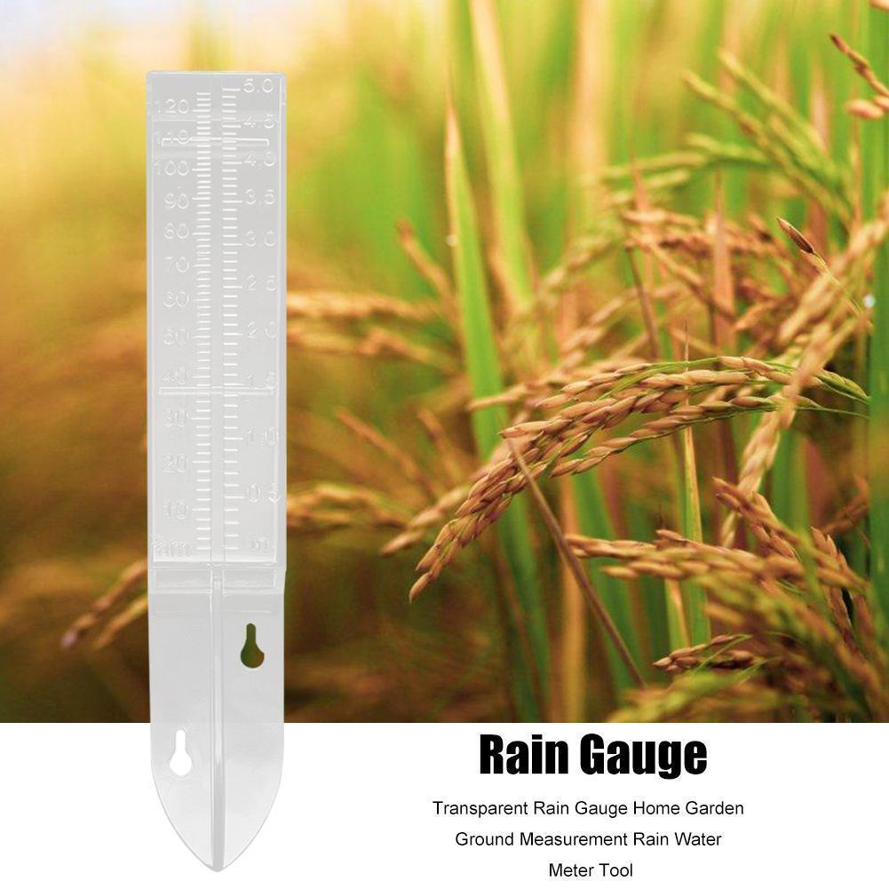 Transparent Measurement Rain Water Gauge Outdoor Garden Ground Rain ...