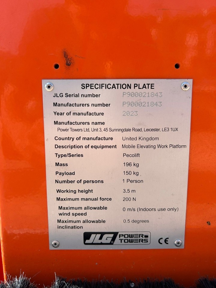 2023 Peco Lift Power Tower Scissor lift (JLG, Genie, Skyjack,Snorkel ...