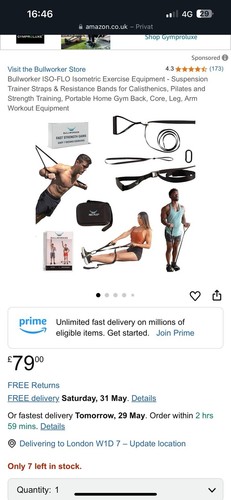 Bullworker ISO-FLO Isometric Exercise Equipment - Suspension Trainer ...