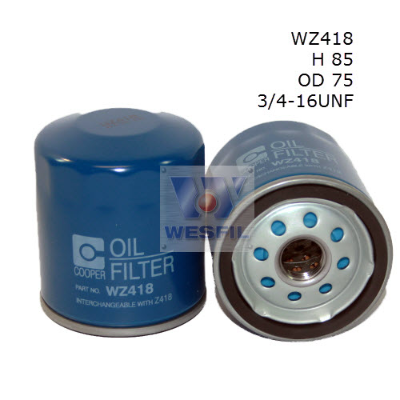 WESFIL OIL FILTER Z418 for TOYOTA 1JZ-GTE 2.5L TURBO SOARER JZZ30 1991 ...