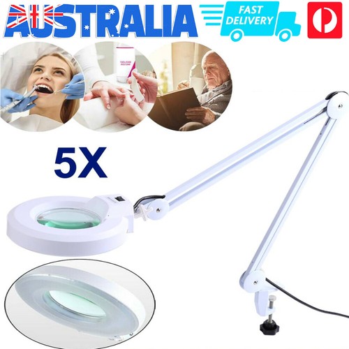 5X Magnifying Lamp Desk Table Beauty Nail Salon Tattoo Magnifier Light ...