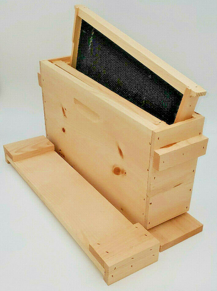 Assembled 2 Frame, Nuc, Deep Langstroth Beehive Box Commercial Pine | eBay
