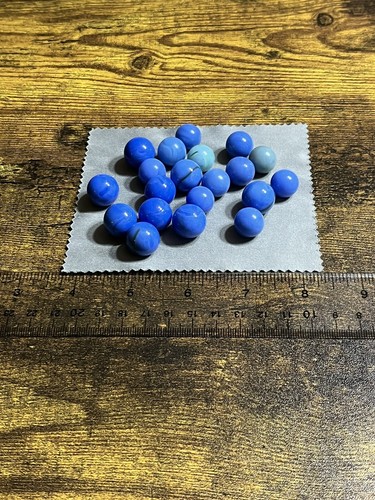 Vintage Blue Glass Marble Lot Of 20 Marbles | eBay