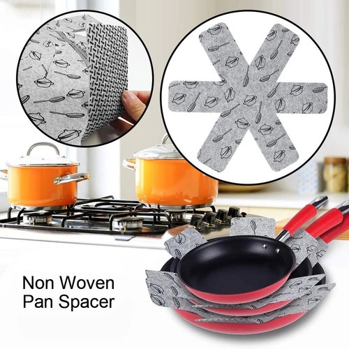 5pcs Non Stick Pot Bottom Felt Protection Pads Cookware | eBay