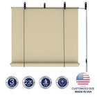 Beige Roll up Shade Roller Curtain For Patio Porch Pergola Balcony Yard ...