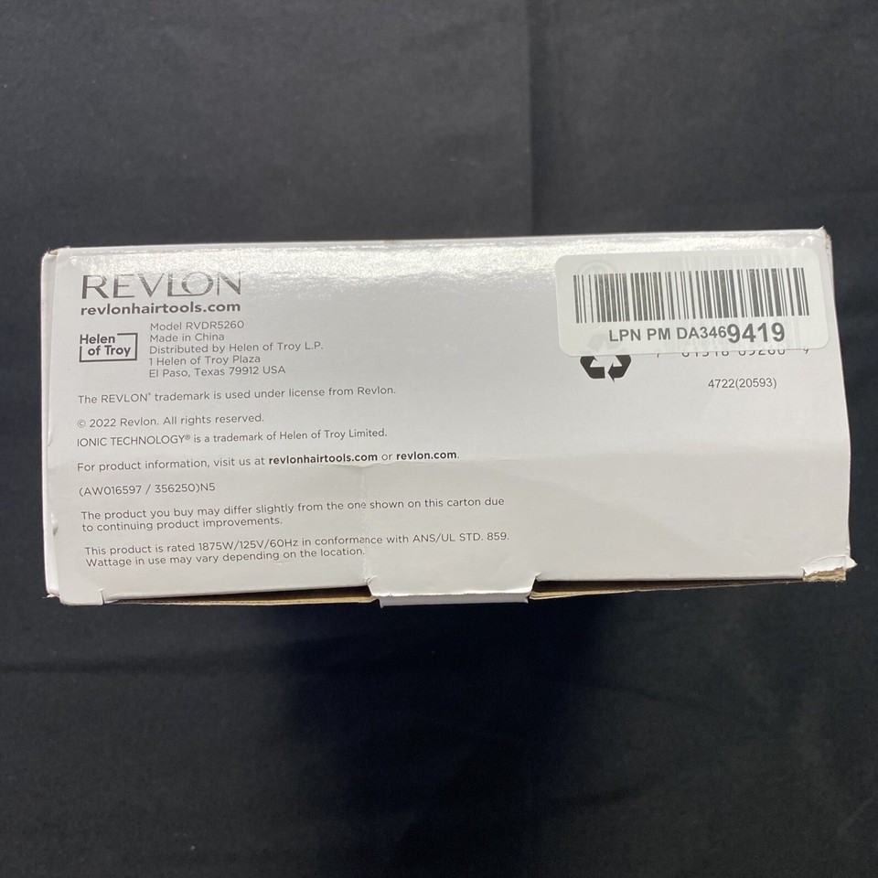 Revlon Hair Dryer Style and Go 1875 Watt Small Travel Size Yellow | eBay