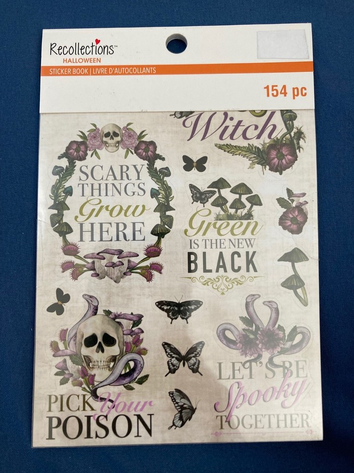 YOU CHOOSE Recollections Halloween Stickers/Die Cuts/Paper Pads/Stamp ...