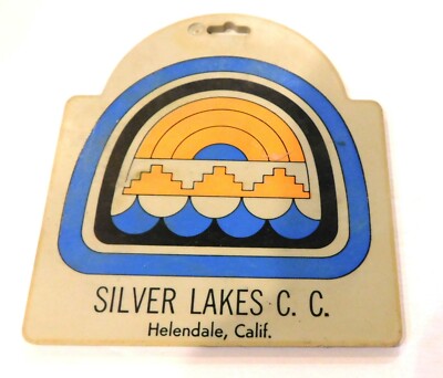 Vintage PGA Golf Bag Tag Silver Lakes Country Club Helendale California ...