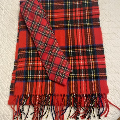 Lot 2 Chaps Ralph Lauren Silk Necktie Red Tartan Preppy Plaid & 70 ...