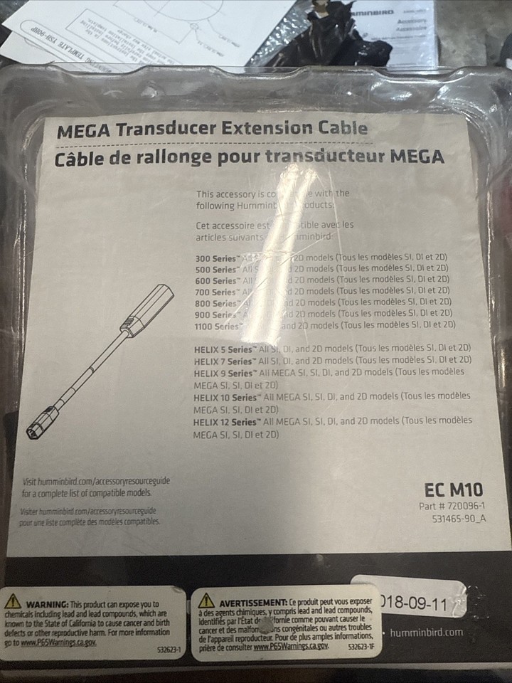 Humminbird EC M10 – MEGA Transducer Extension Cable (Part #720096-1) | eBay