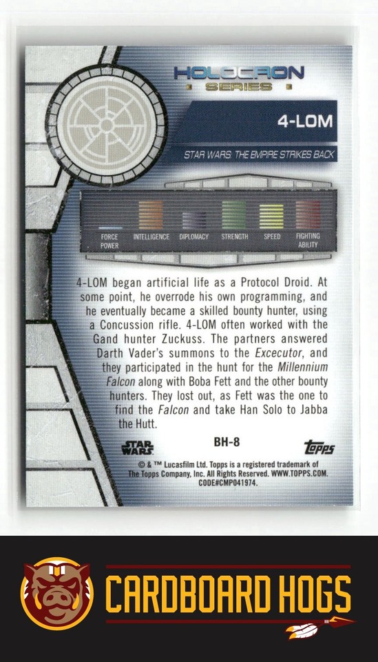 2020 Topps Star Wars Holocron Series #BH-8 4-LOM Green GREEN | eBay
