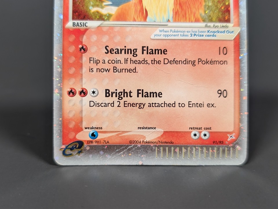 Entei EX 91/95 Team Magma vs Team Aqua MP Holo Rare vintage Pokemon ...