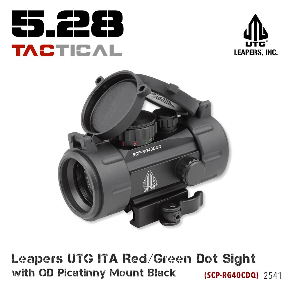 UTG/LEAPERS Red/Green Dot Sight Quick Detach Mount Red Dot Scope & Lens ...