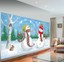 SNOWMEN JUGGLING Scene Setter Christmas holiday party wall decor kit 5 ...