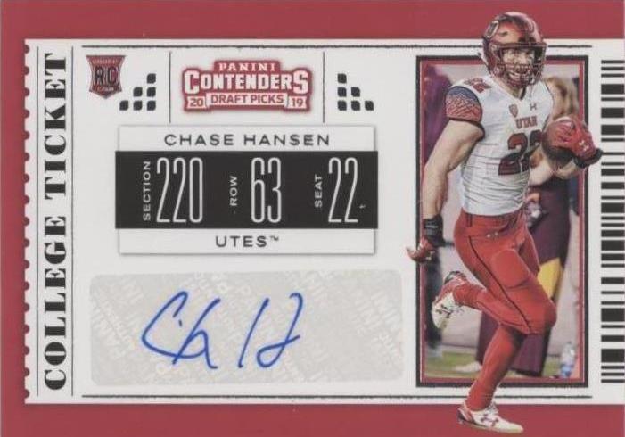 2019 Panini Contenders Draft Picks - College Ticket Chase Hansen #254 ...