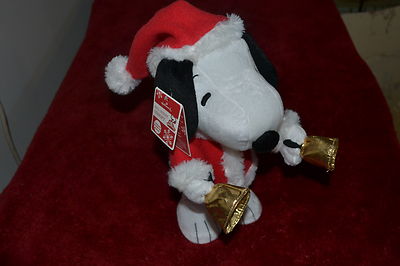Snoopy Santa Bell Ringer Musical Sound Motion Hallmark Plush Christmas ...