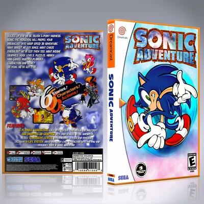 Dreamcast Custom Case - NO GAME - Sonic Adventure | eBay