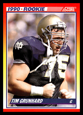 1990 Score #646 Tim Grunhard Kansas City Chiefs RC Football Card EX | eBay