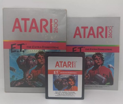E.T. The Extra-Terrestrial - Atari 2600 Vintage 1982 Video Game ...