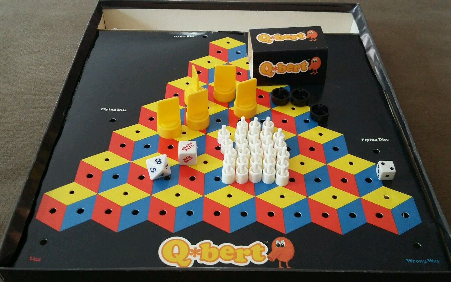 Vintage Q Bert Board Game Replacement Parts Lot ~1983 Parker Brothers ...