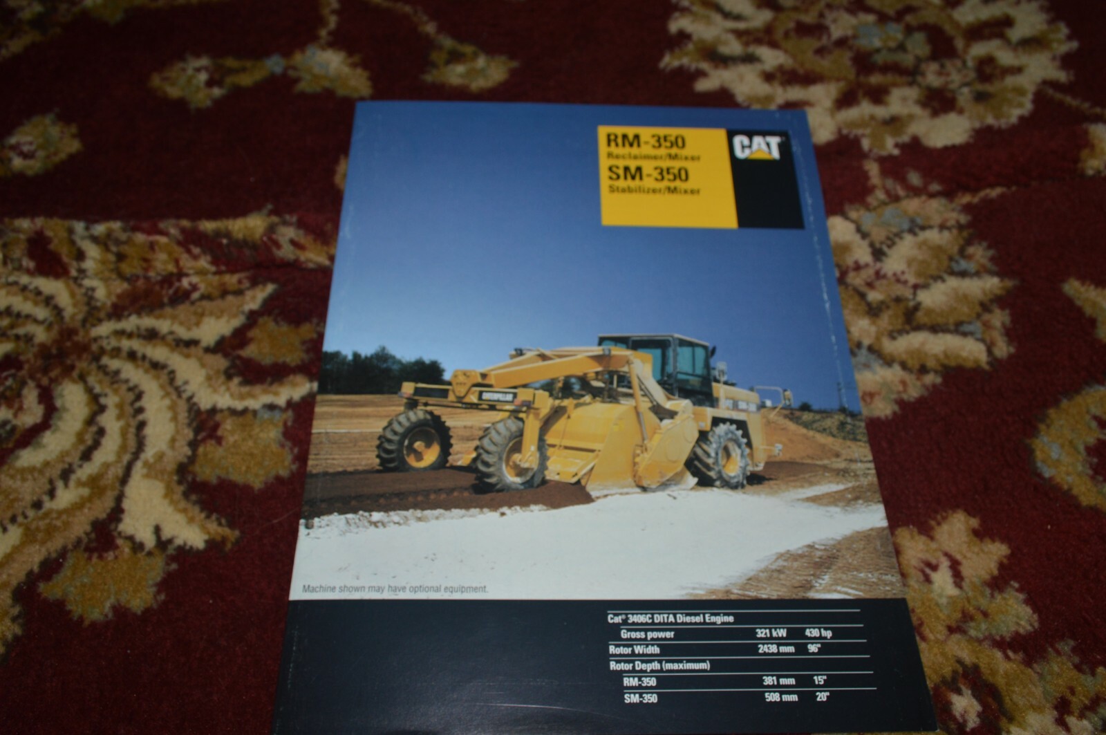 Caterpillar RM-350 Reclaimer Mixer SM-350 Stabilizer Mixer Brochure ...