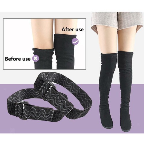 Ladies Knee Boots Straps Non-slip Elastic Invisible Holding Belt ...