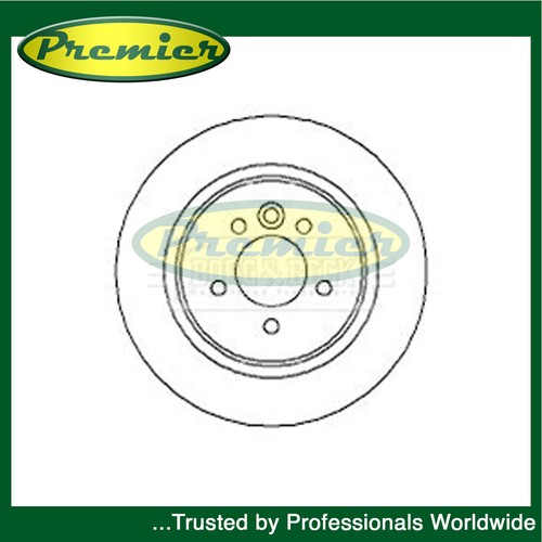 Premier Rear 1x Brake Disc Fits Rover 75 MG ZT 1.8 2.0 CDTi D 2.5 ...