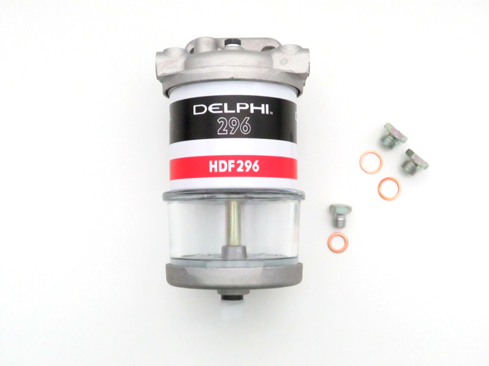 DIESEL FILTER ASSEMBLY DEEP GLASS BOWL WITH METAL BASE - DELPHI /LUCAS ...