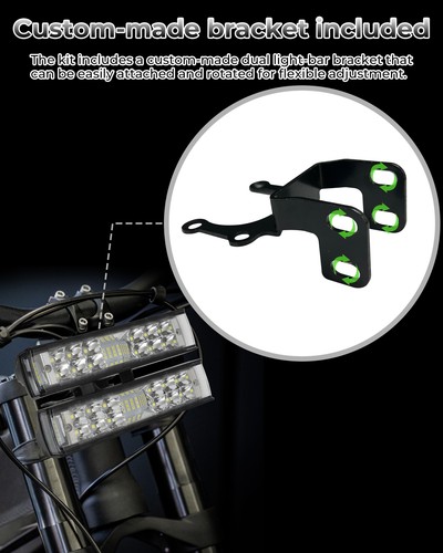 For Talaria Sting R MX4 LED Headlight Dual Light Bar with Bracket Plug ...