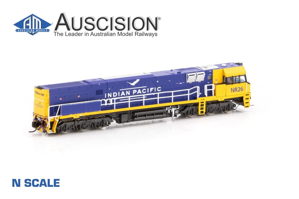 Auscision (NNR-26) NR26 Indian Pacific MK4 - Blue/Yellow - N Scale ...