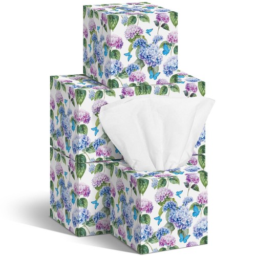Fourluoo 6 Packs Spring Daisy Floral Rectangular Facial Tissues Bulk 3 ...