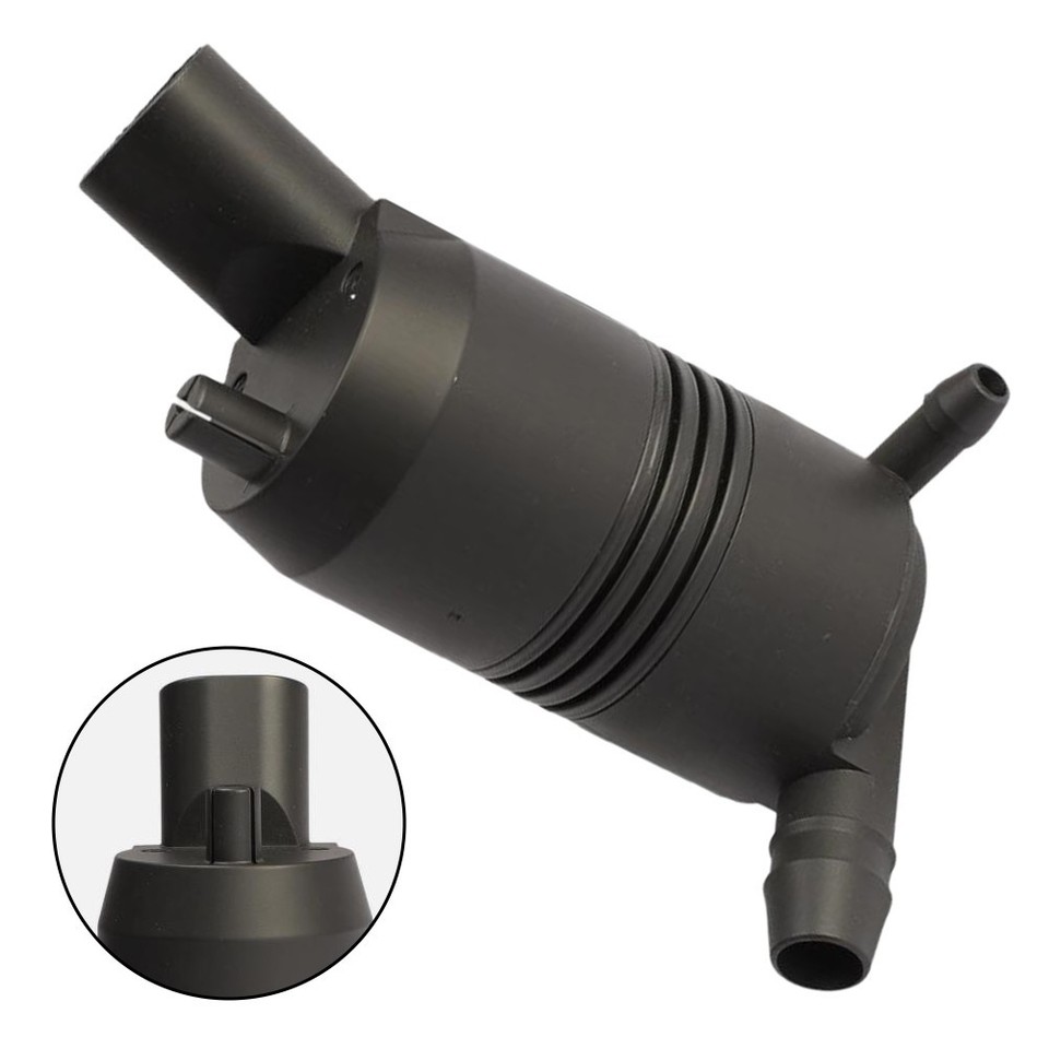 Windshield Pump Washer Motor Direct Replacement Plastic Housing Single ...