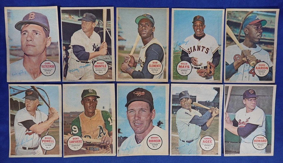 1967 TOPPS POSTERS BASEBALL COMPLETE SET W/4 EXTRAS *369387 | eBay