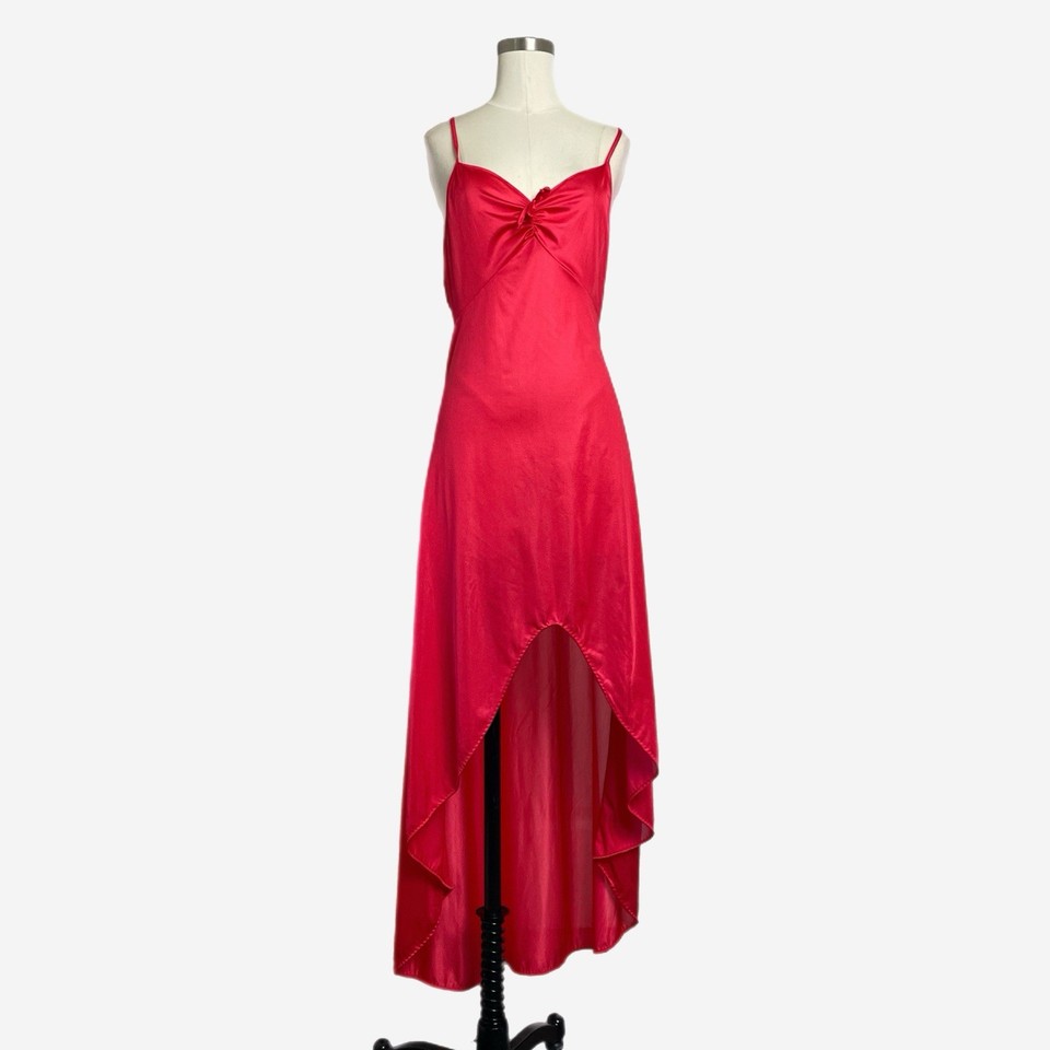 Vintage 80s Undercover Wear red feather trim peignoir set femme fatale ...