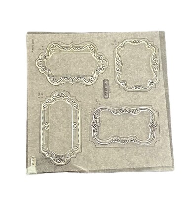 My Acrylix Close To My Heart Curlicue Frames D1631 Stamp Set for Cricut ...