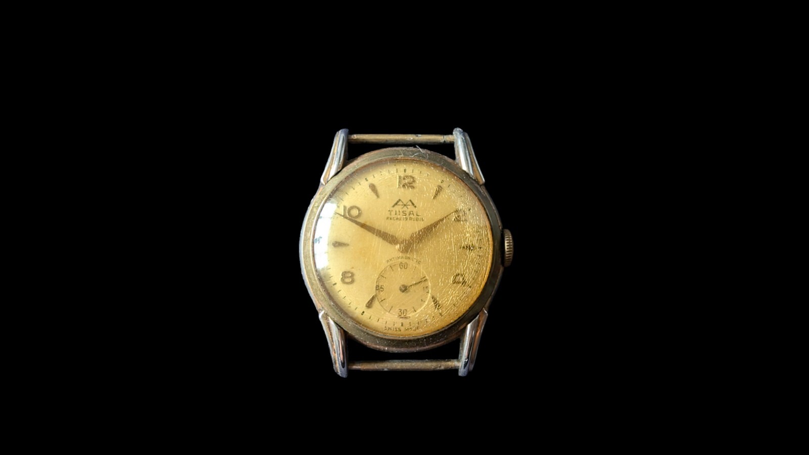 Tusal 15 Jewels Mens Vintage Sub Dial Watch Swiss Spares Or Repair | eBay