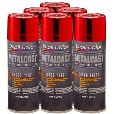 Duplicolor Paint MC200 (6-Pack), Metalcast Paint, Red Anodized, 11 oz ...