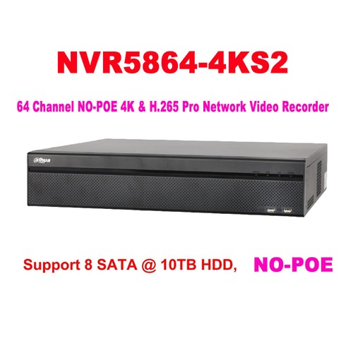 Dahua NVR5864-4KS2 64-Channel Pro Network Video Recorder for sale ...