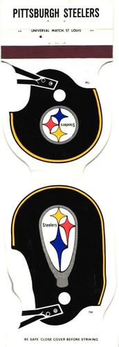 Pittsburgh Steelers, American Football Team, Emblem, Vintage Matchbook ...