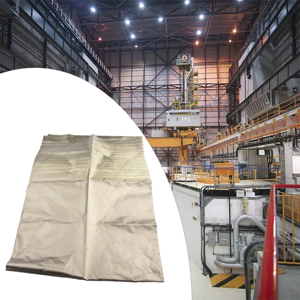 High Radiation Shielding Silver Fibre Fabric EMF Protection Blocking ...