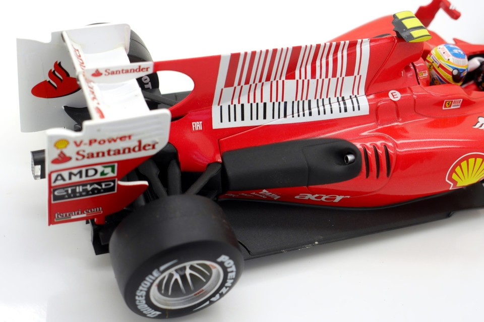HOT WHEELS MARLBORO BARCODE FERRARI F10 F ALONSO WINNER BAHRAIN GP 2010 ...