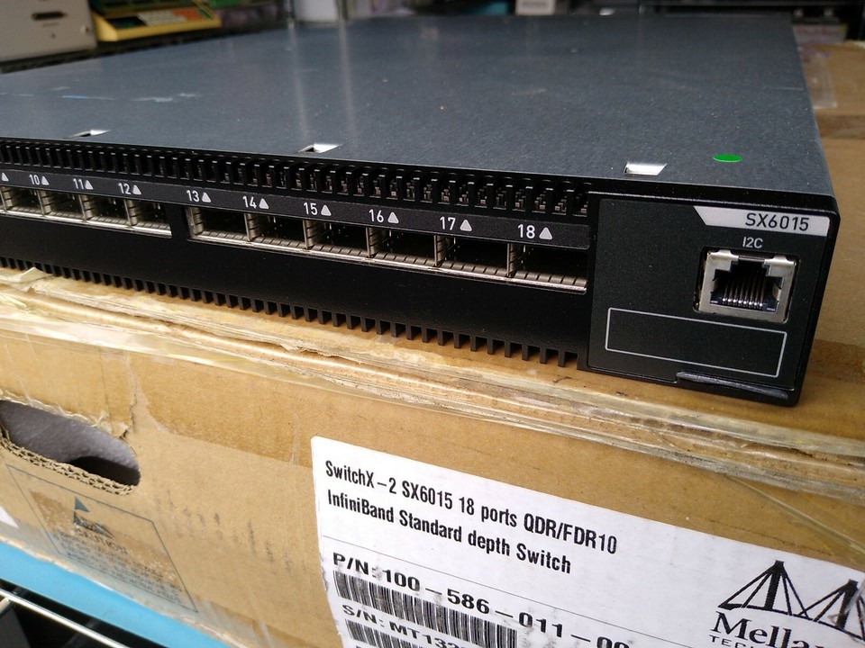 Mellanox SwitchX-2 SX6015 18-Port QDR/FDR10 Infiniband Switch Part#100 ...
