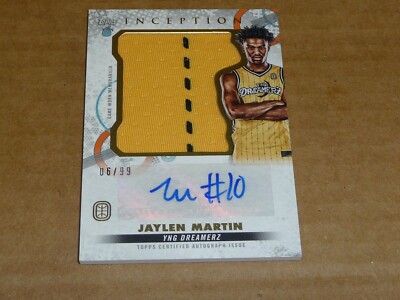 2022/23 Topps Inception OTE JAYLEN MARTIN AUTOGRAPH/AUTO JERSEY /99 ...