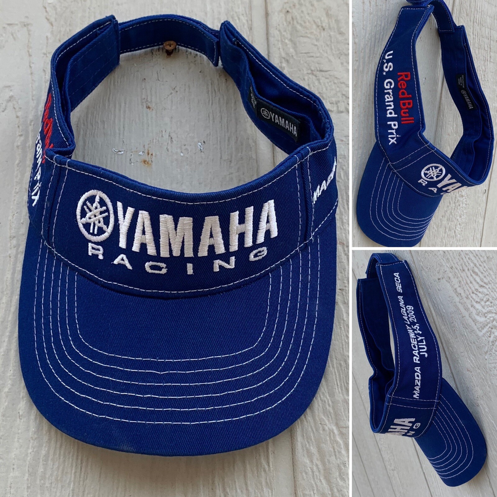 Yamaha Racing Visor Hat Cap Red Bull US Grand Prix Ma… - Gem